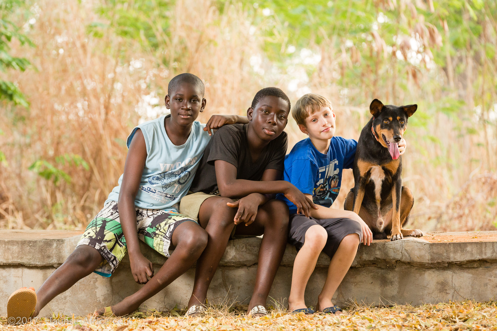 2017 Family Photo & Prayer Card - The Hauns in Africa