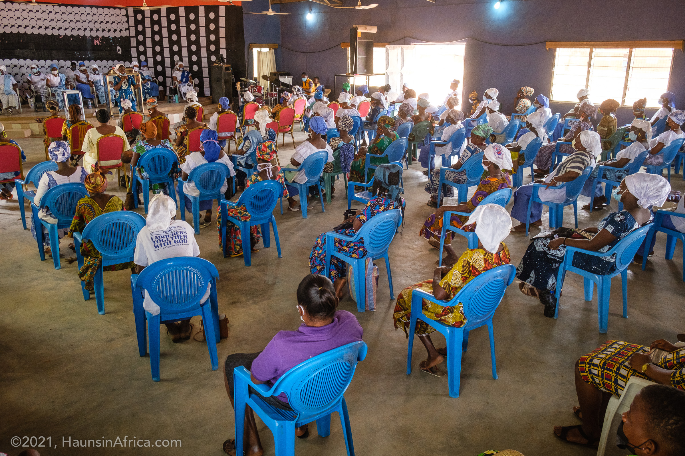 Preaching at WMU Meeting - The Hauns in Africa